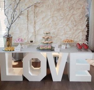 Rose Gold Love-Themed Bridal Shower – Elegant Wedding Ideas