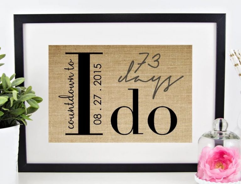 Creative Wedding Countdown Ideas – Elegant Wedding Ideas