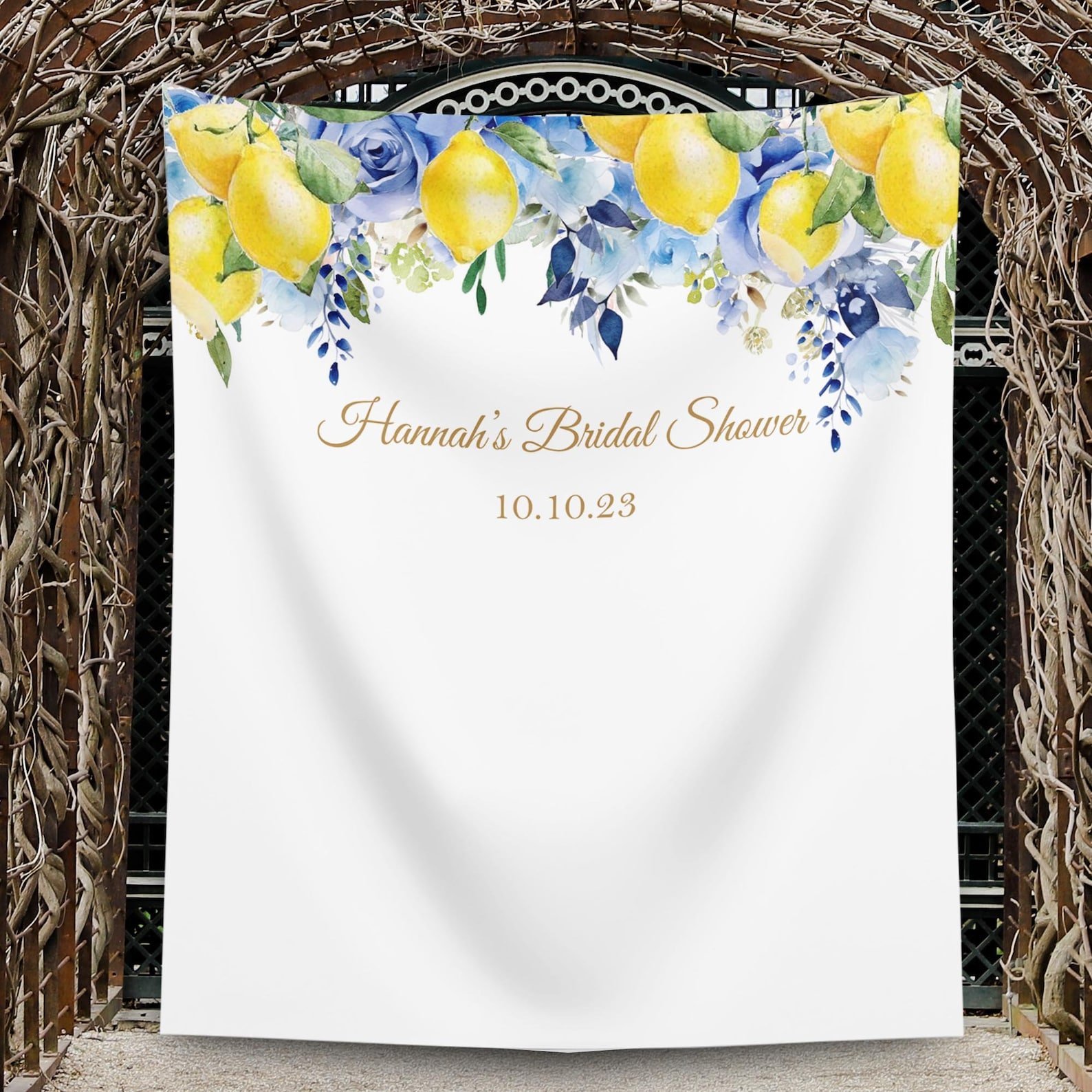 Amalfi Blue Tiles & Lemons Bridal Shower – Elegant Wedding Ideas