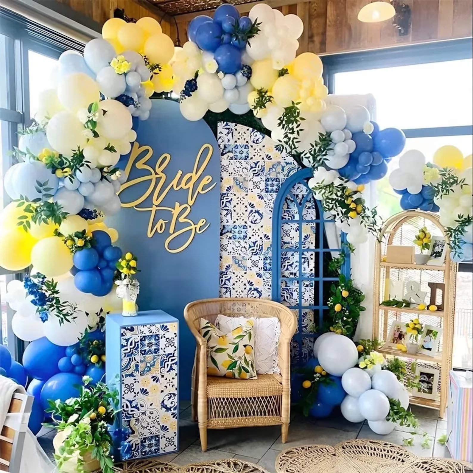 Amalfi Blue Tiles & Lemons Bridal Shower – Elegant Wedding Ideas