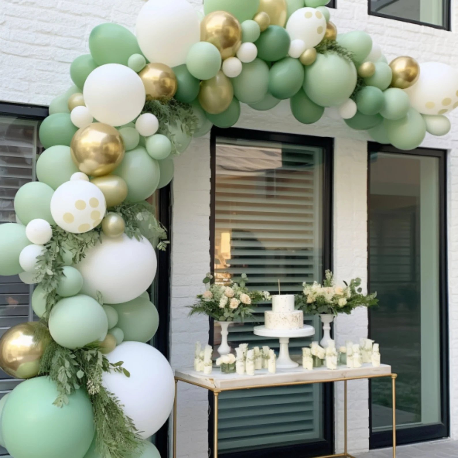 Sage Green Balloon Arch